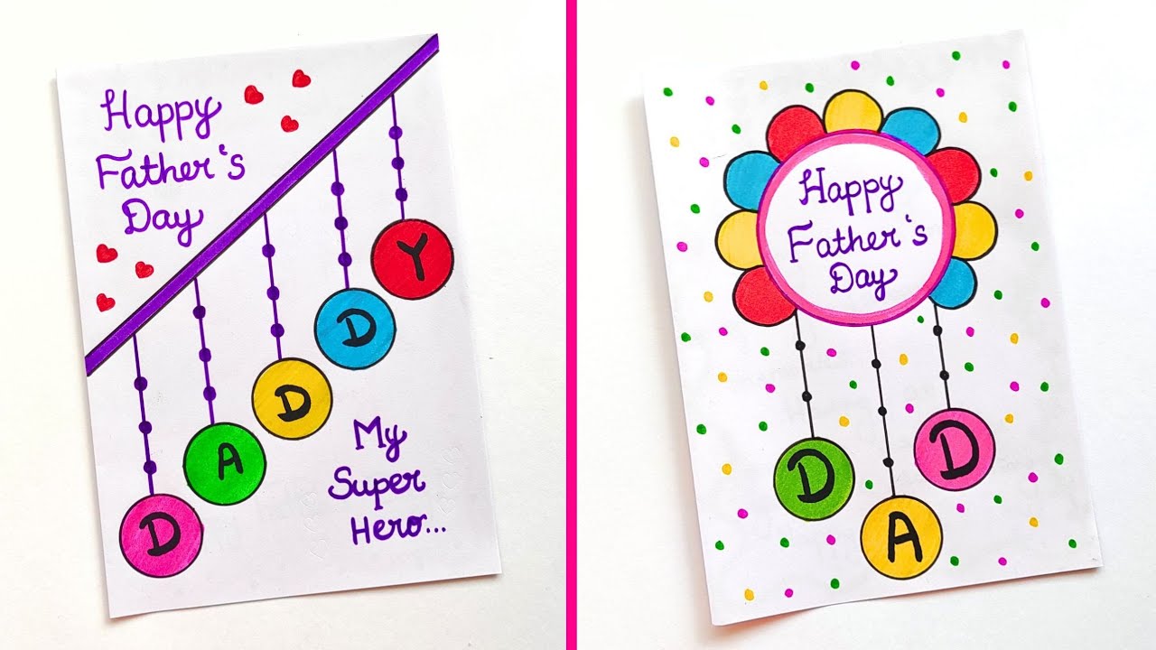2 Easy & Beautiful Father's day card | Easy Father's day card | How to ...