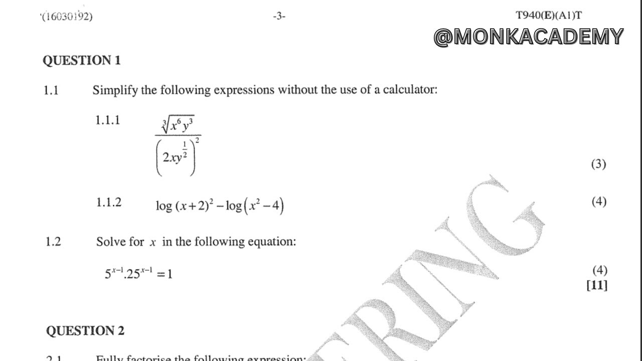 Mastering College N2 Maths: Essential Tips and Tricks! 📐🎓 - YouTube
