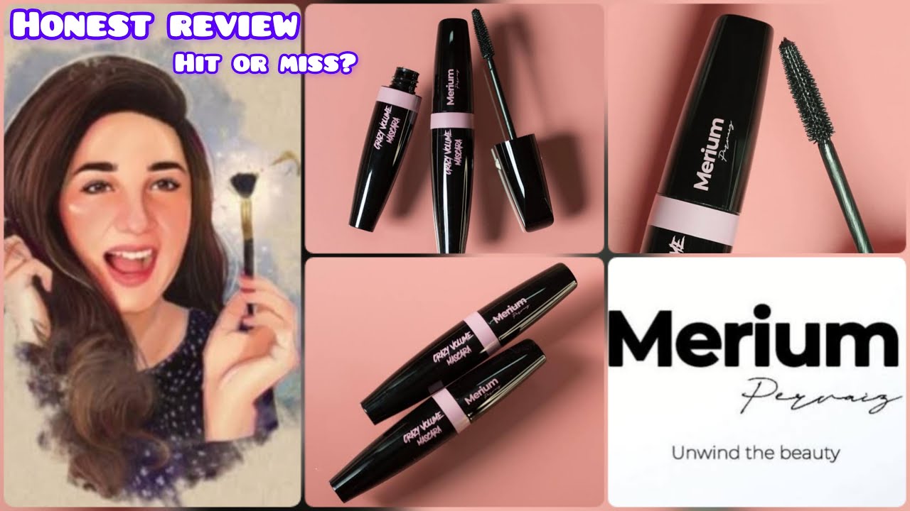 Merium pervaiz cosmetics || crazy volume mascara review... - YouTube