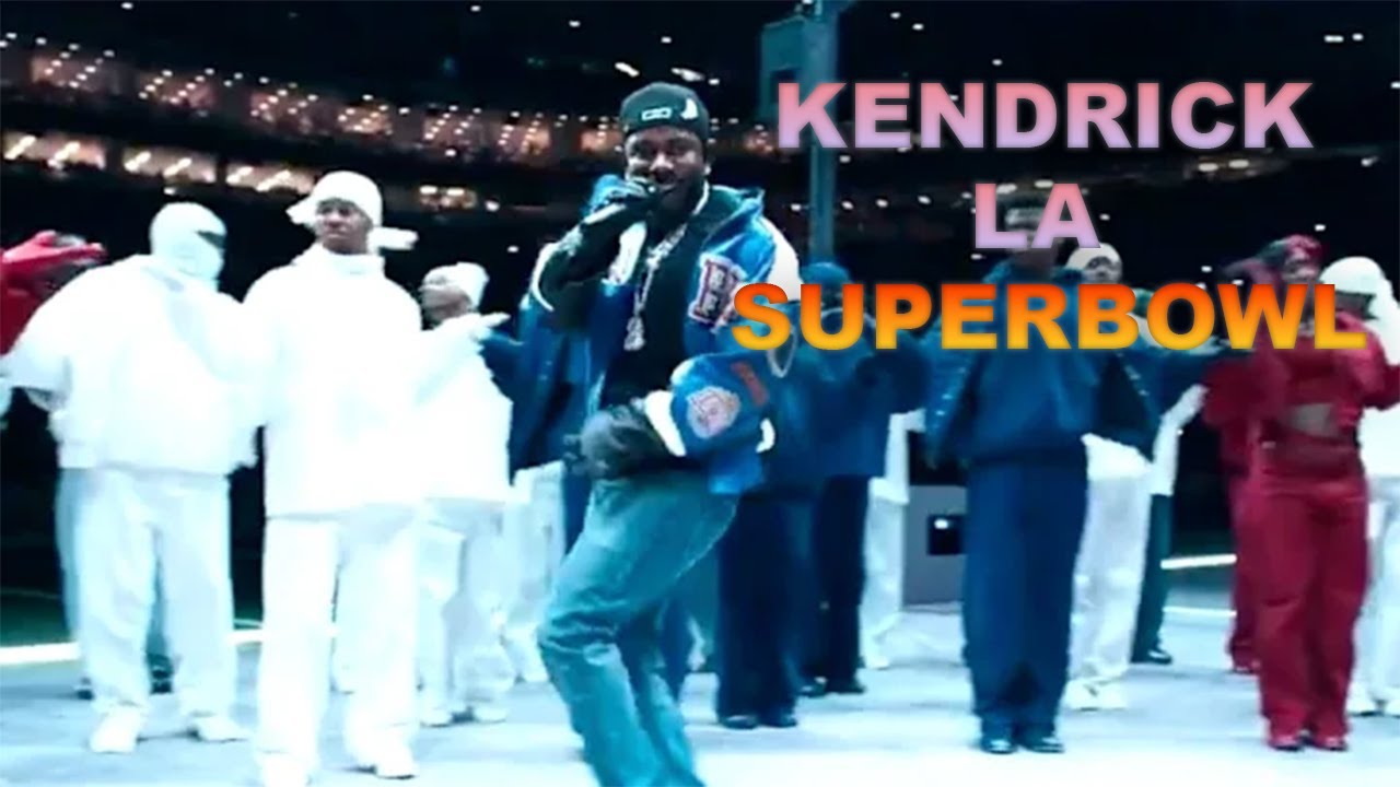KENDRICK LAMAR FACE ''SHOW'' LA SUPERBOWL - YouTube