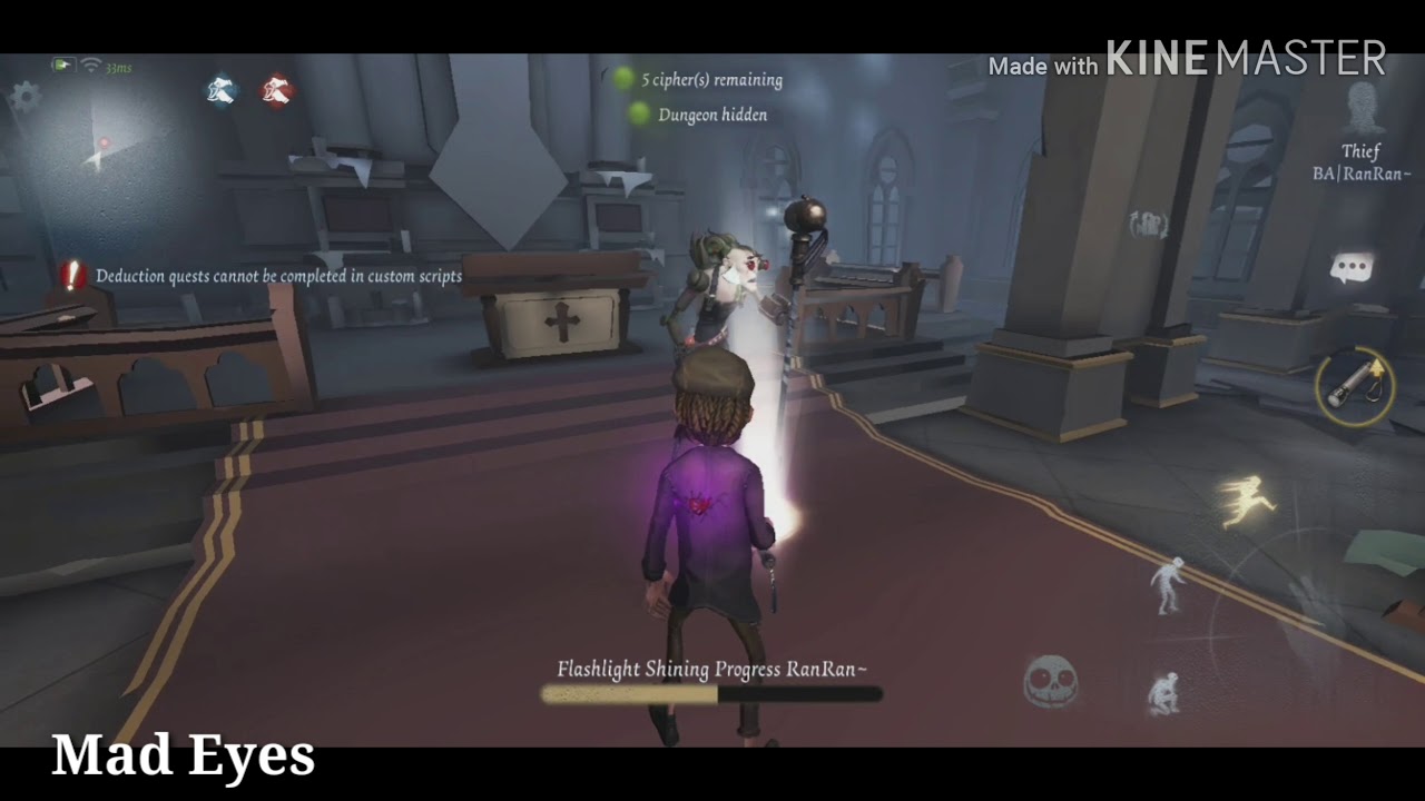 Identity V all hunters stunned by flashlight animation - YouTube
