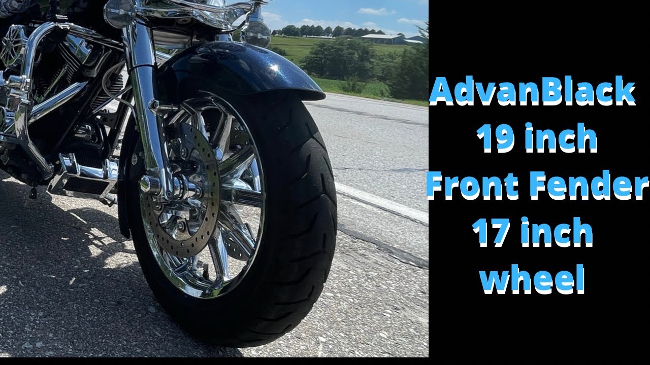 The Roadking Gets a 19inch advanblack front fender with 17inch front ...
