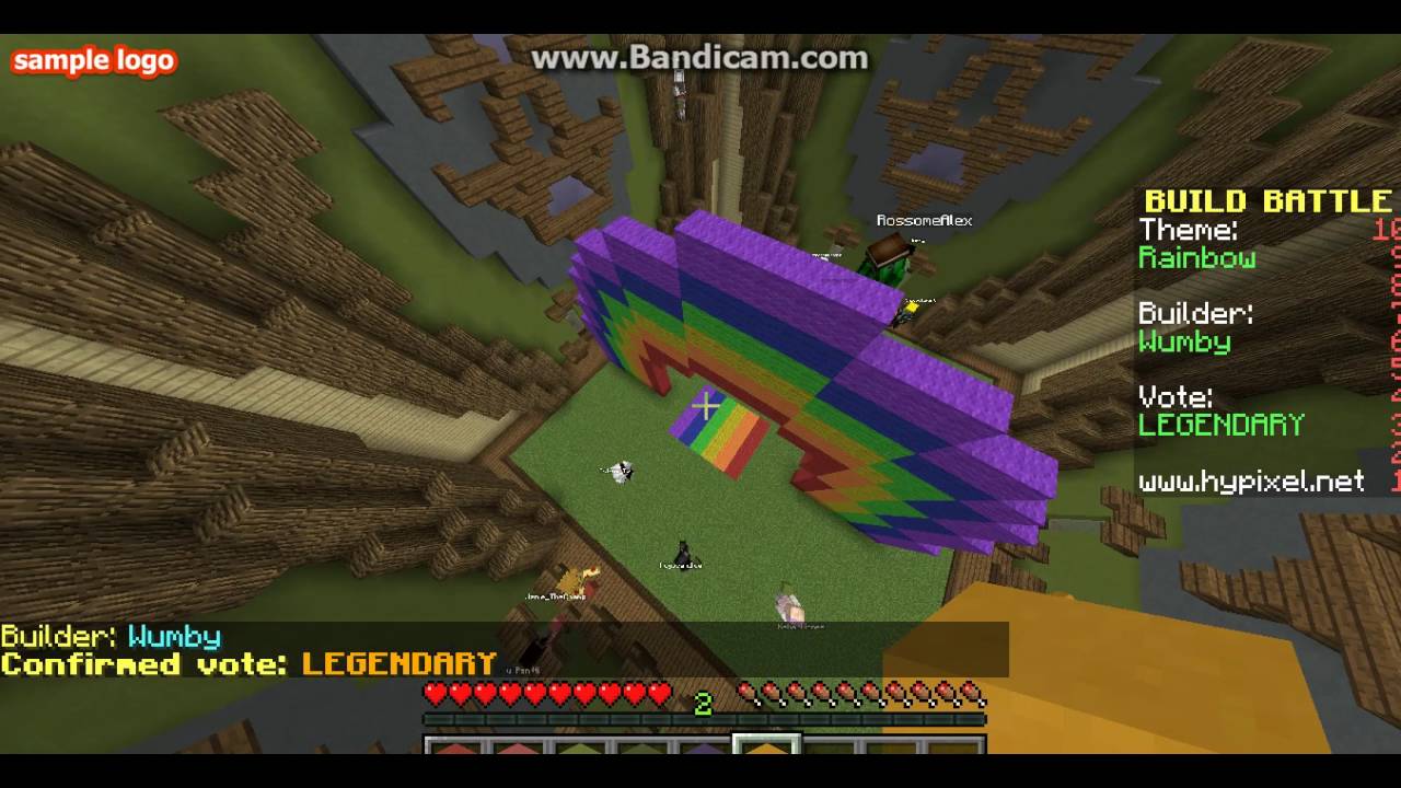 I CANT MAKE A RAINBOW!!!!!!!!!!! (Build battle part 1) - YouTube
