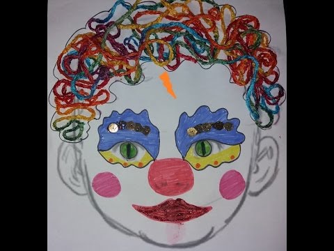 How to Draw and Color Clown | Clown Coloring Page | Baby Clown Face ...