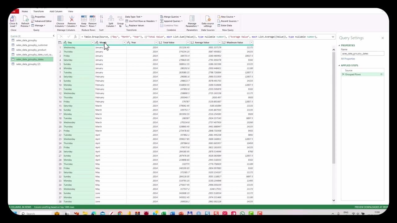Explore the Group By function in Power Query: part one - YouTube