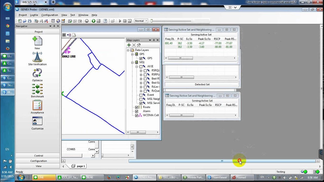 How to set Legend in Probe to display rscp on the map windows - YouTube