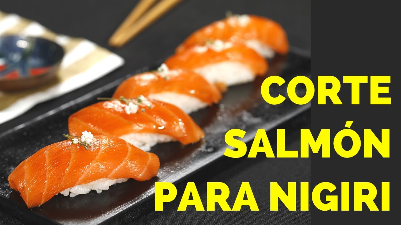 🍣 CORTE SALMÓN para SUSHI, Nigiri y Geisha - Parte 4 #sushi - YouTube