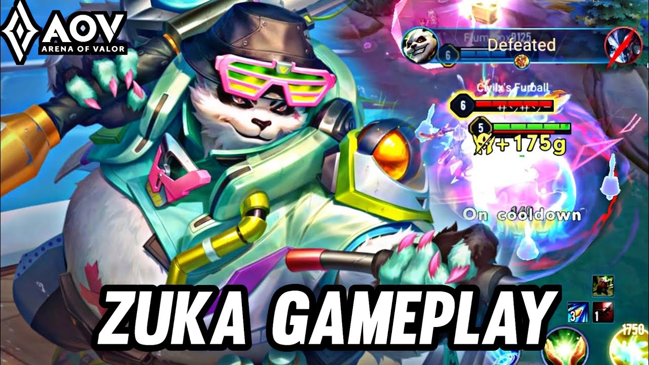 AOV : ZUKA GAMEPLAY | IN JUNGLE - ARENA OF VALOR LIÊNQUÂNMOBILE ROV COT ...
