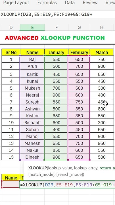 Advanced XLOOKUP Formula in Excel: Master Excel Like a Pro! #exceltips #xlookup #advancedexcel ...