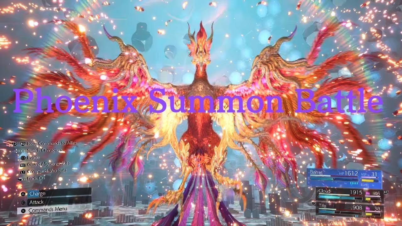 FINAL FANTASY VII REBIRTH - Phoenix Summon Battle - YouTube