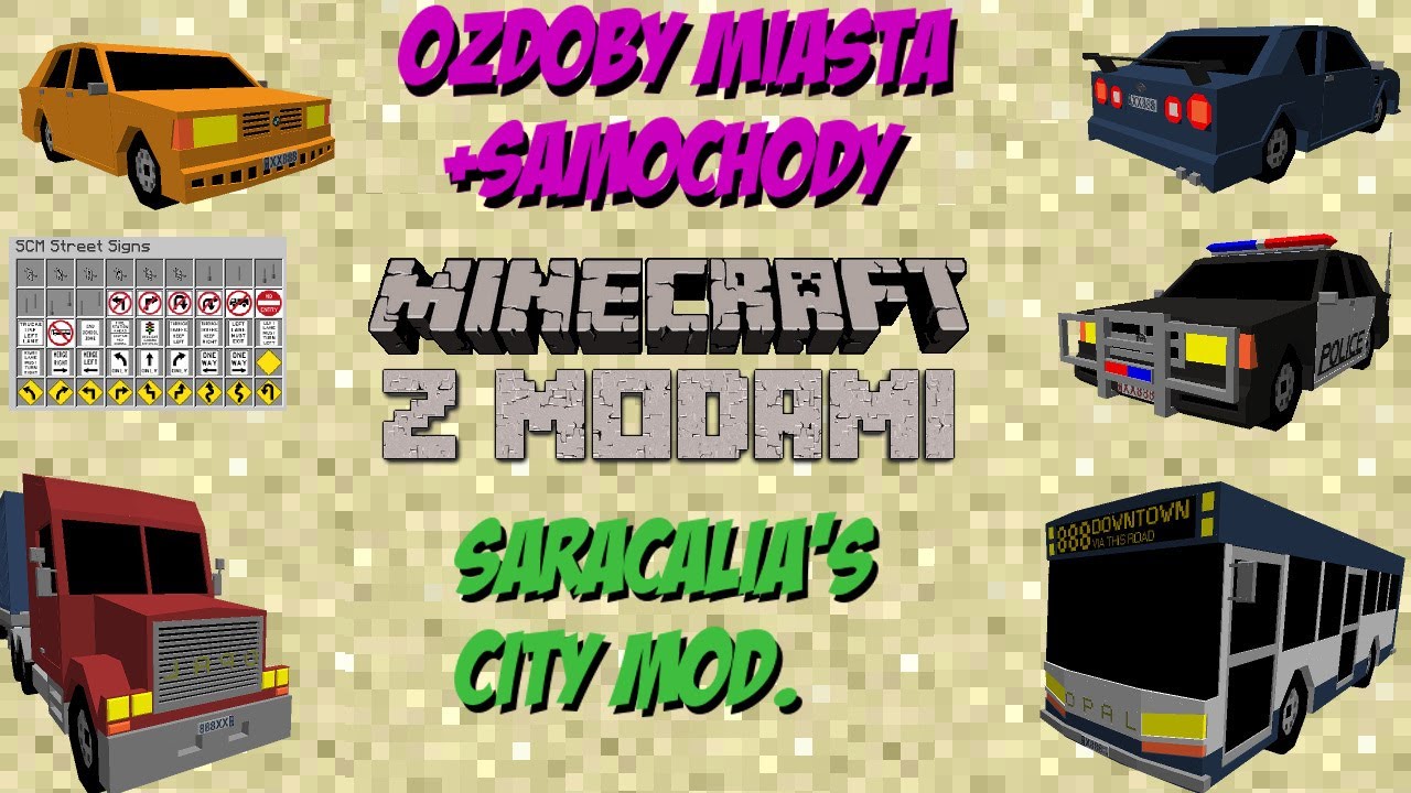 Ozdoby miasta - Minecraft #138 - Saracalia's City Mod - YouTube