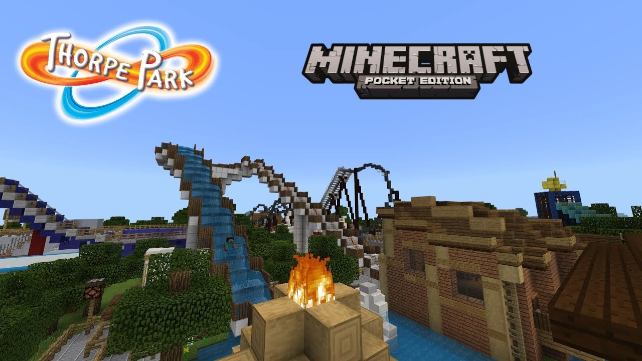 [OFFICIAL] Tidal Wave Thorpe Park Minecraft PE POV - YouTube