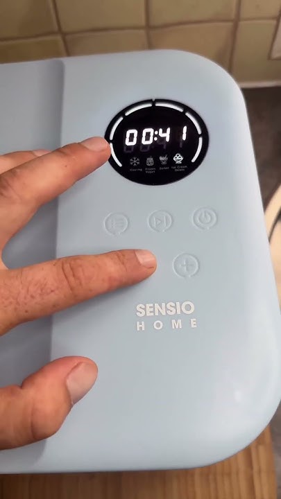 Sensio Home Icy Treats Ice Cream & Dessert Maker, Professional Fast, Recipes Included, Blue ...