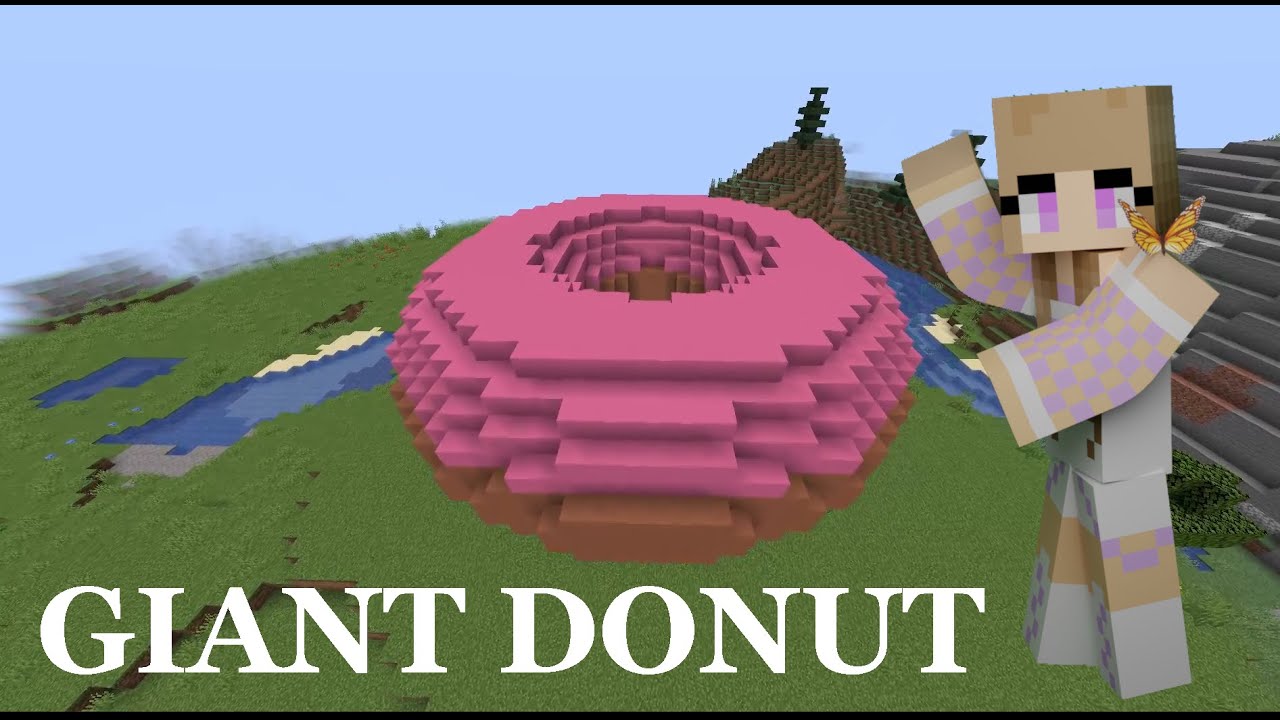 GIANT DONUT... IN MINECRAFT!?!? - YouTube