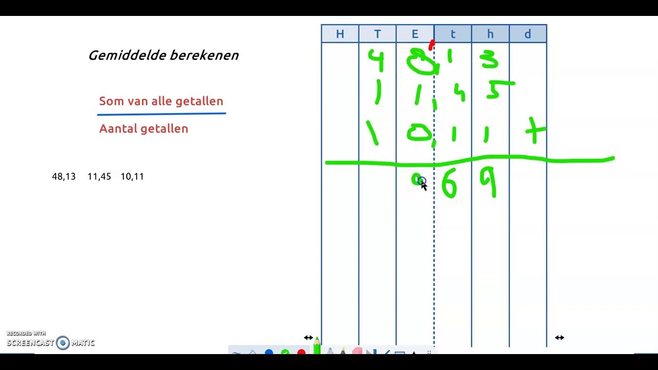 Gemiddelde berekenen - YouTube