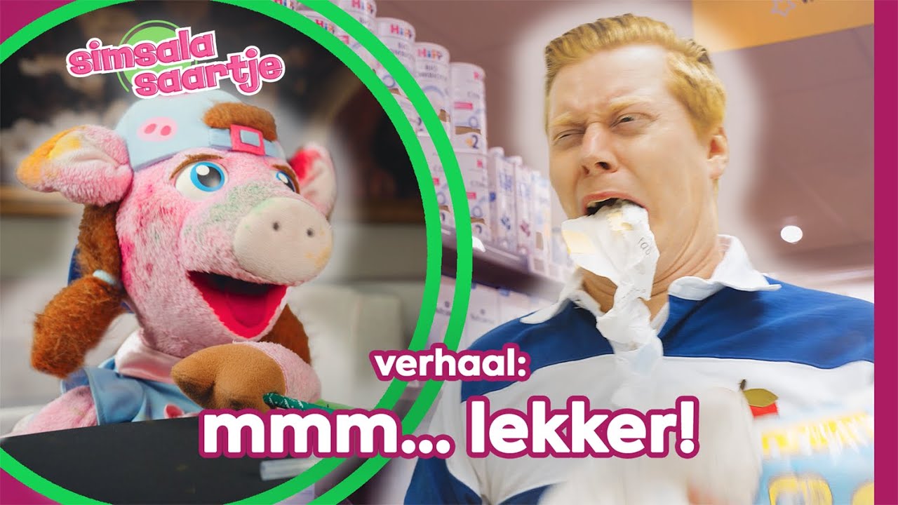 MMMM... LEKKER! 🧻🍫 | SIMSALA SAARTJE 🐽 | Educatieve kleutertelevisie ...