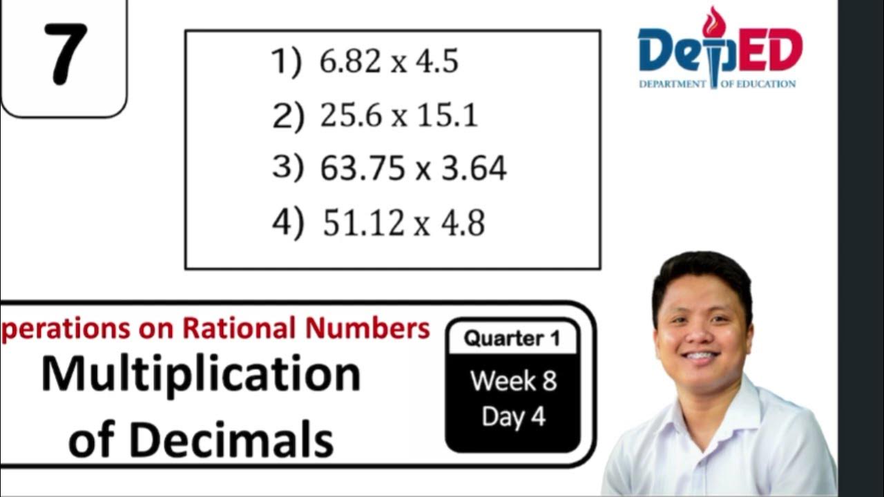 Operations on Rational Numbers | Multiplication of Decimals | Grade 7 ...