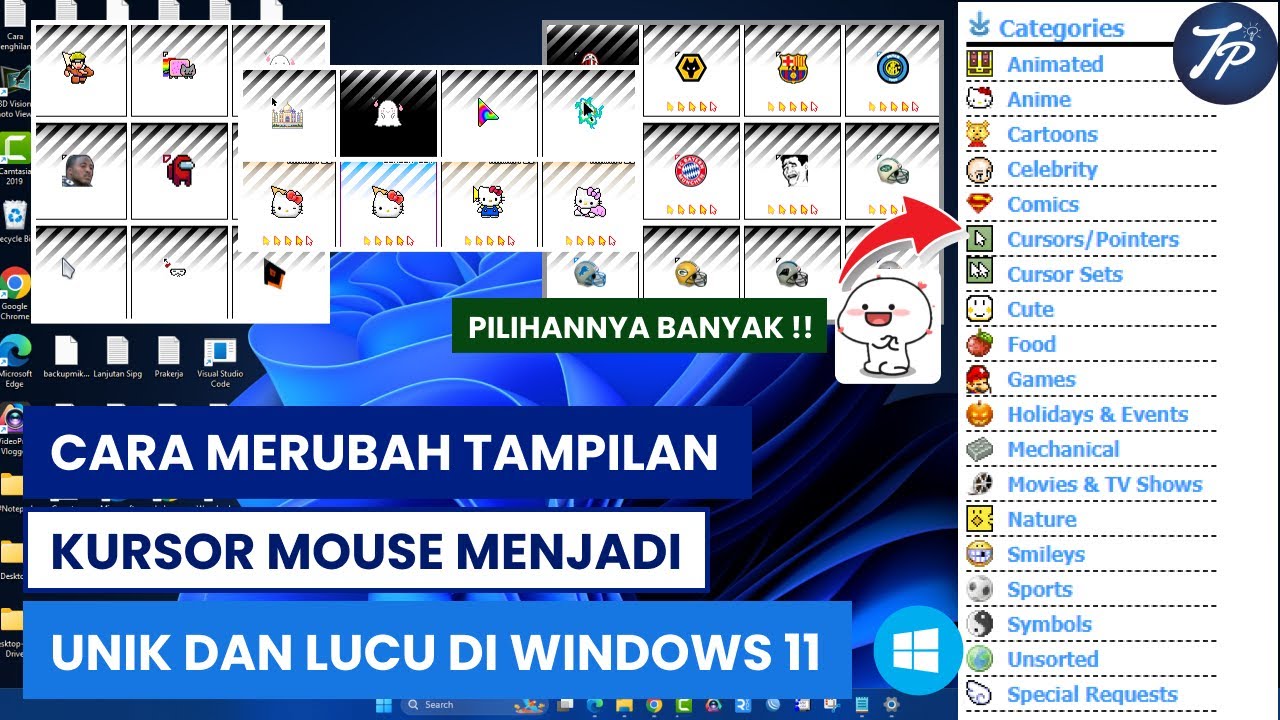 Cara Mengubah Tampilan Kursor Mouse Menjadi Unik Dan Lucu Di Windows 11 ...