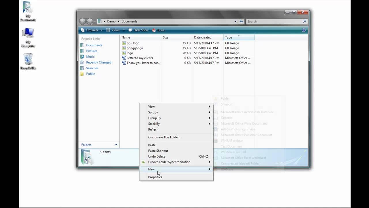 Organizing Files and Folders in Windows - YouTube
