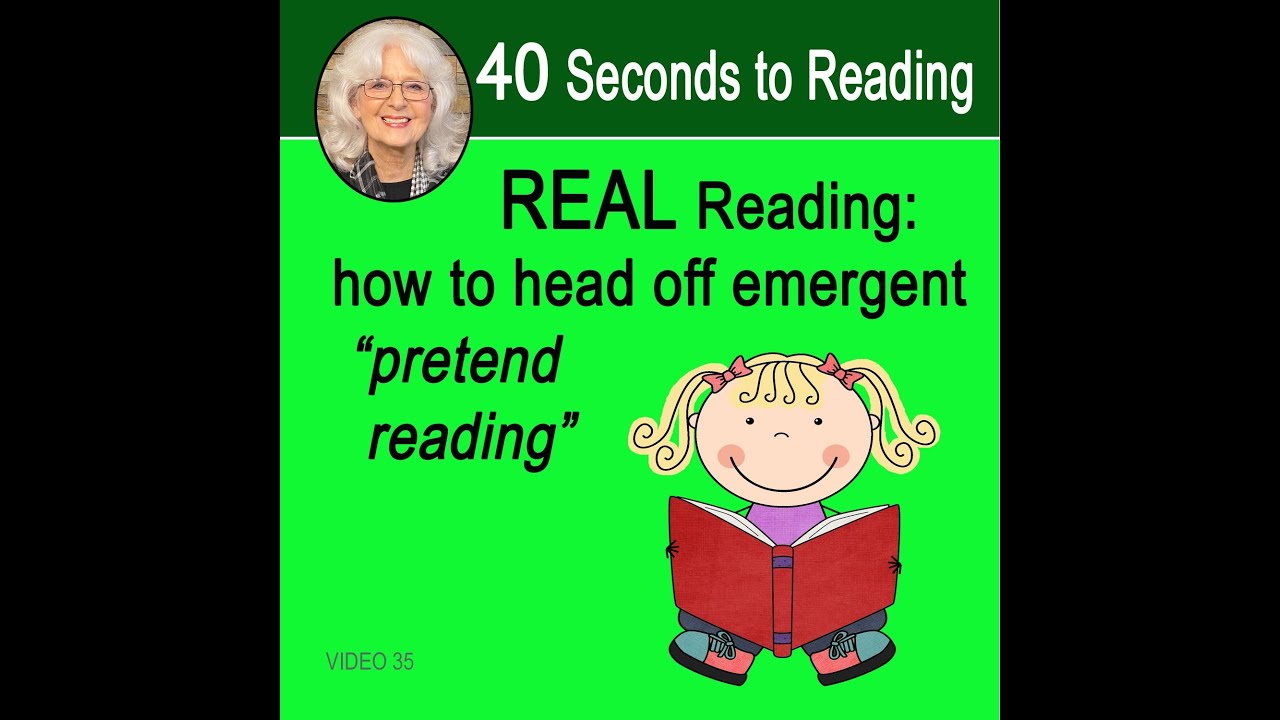 How to head off "pretend reading" in Emergent readers - YouTube