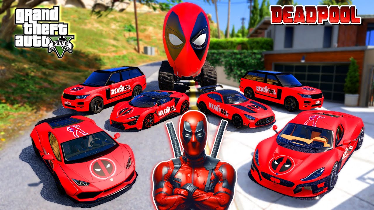GTA 5 - Stealing DEADPOOL Super Vehicles with Deadpool and Franklin ...
