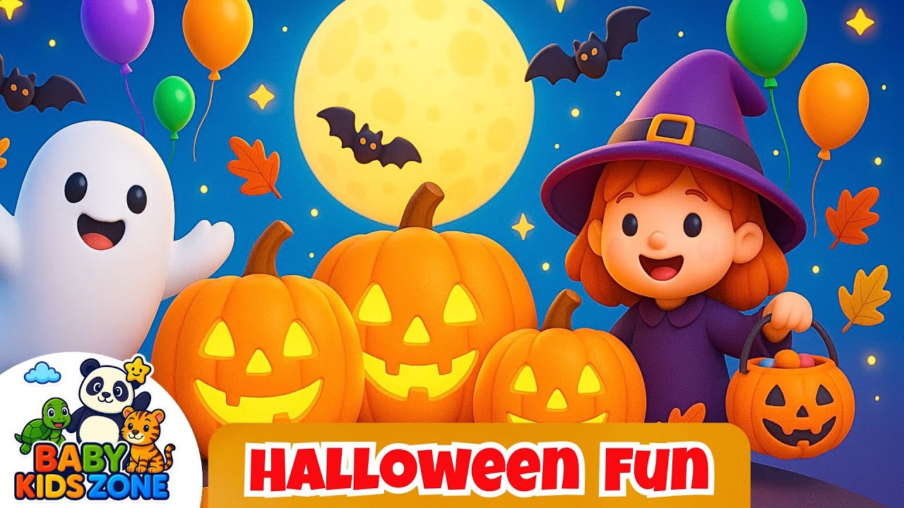Spooky Spooky Night 🎃 Halloween Song for Kids | Trick or Treat Nursery ...