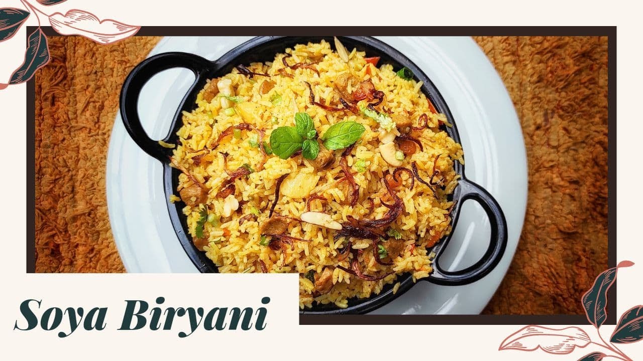 How to make Soya biryani | Soya rice recipe | Soya bean /Soya chunks ...