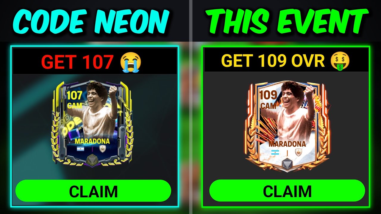 If You want 109 OVR Player, Don't Do This in Code NEON [FC Mobile] | Mr ...