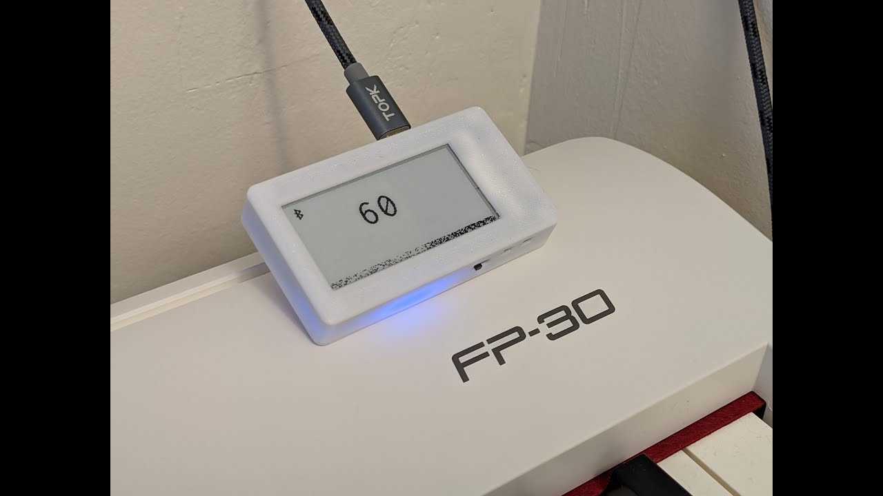 Roland FP-30 metronome display with ESP32 - YouTube