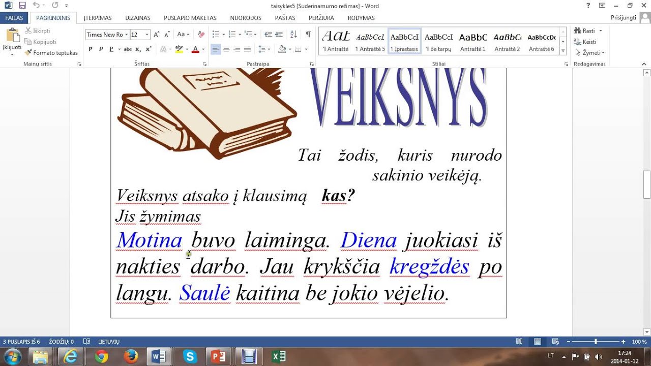 Sakinio veikėjas veiksnys - YouTube