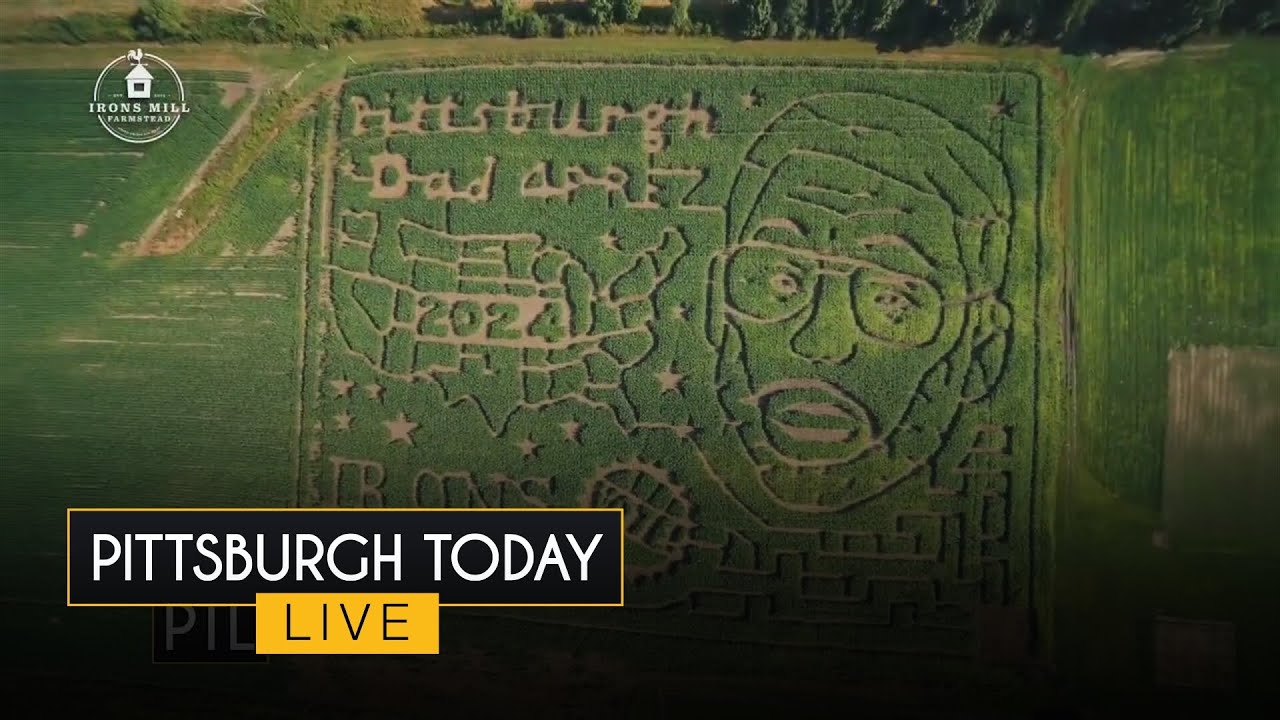 Checking out the most 'Pittsburgh' corn maze at Irons Mill Farmstead ...