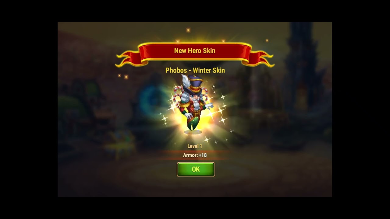unlock Winter Skin for Phobos #herowars - YouTube