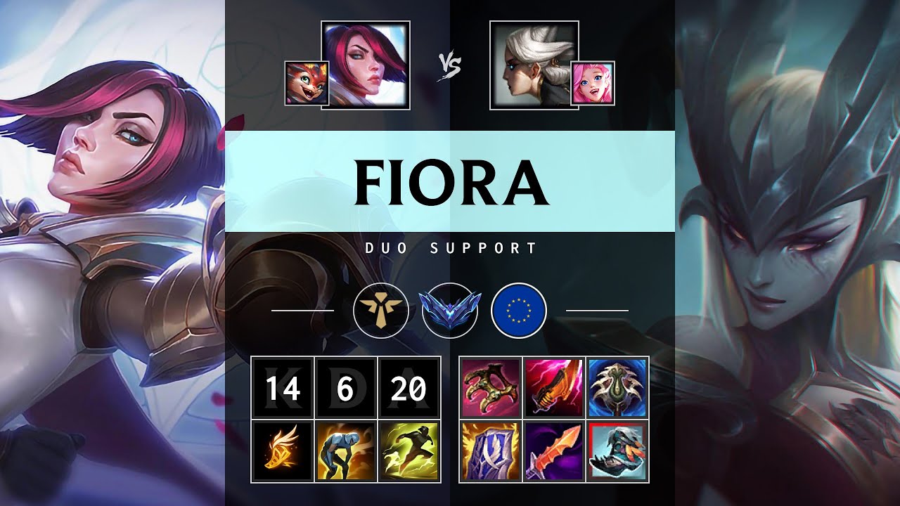 Fiora Support vs Camille - EUW Diamond Patch 25.04 - YouTube