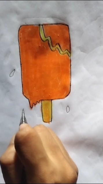 Ripe orange 🍊 ice cream 🍦#art #ilovedrawing #subscribemychannel #viralvideo #shortvideo - YouTube