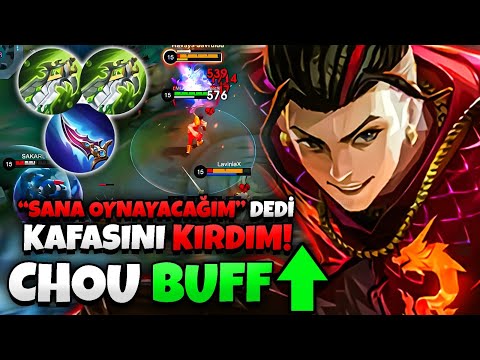 CHOU BUFF! 2 UMUTSUZLUK HERKESE TEK! - ''SANA OYNAYACAĞIM'' DEDİ KAFASINI KIRDIM - Mobile Legends