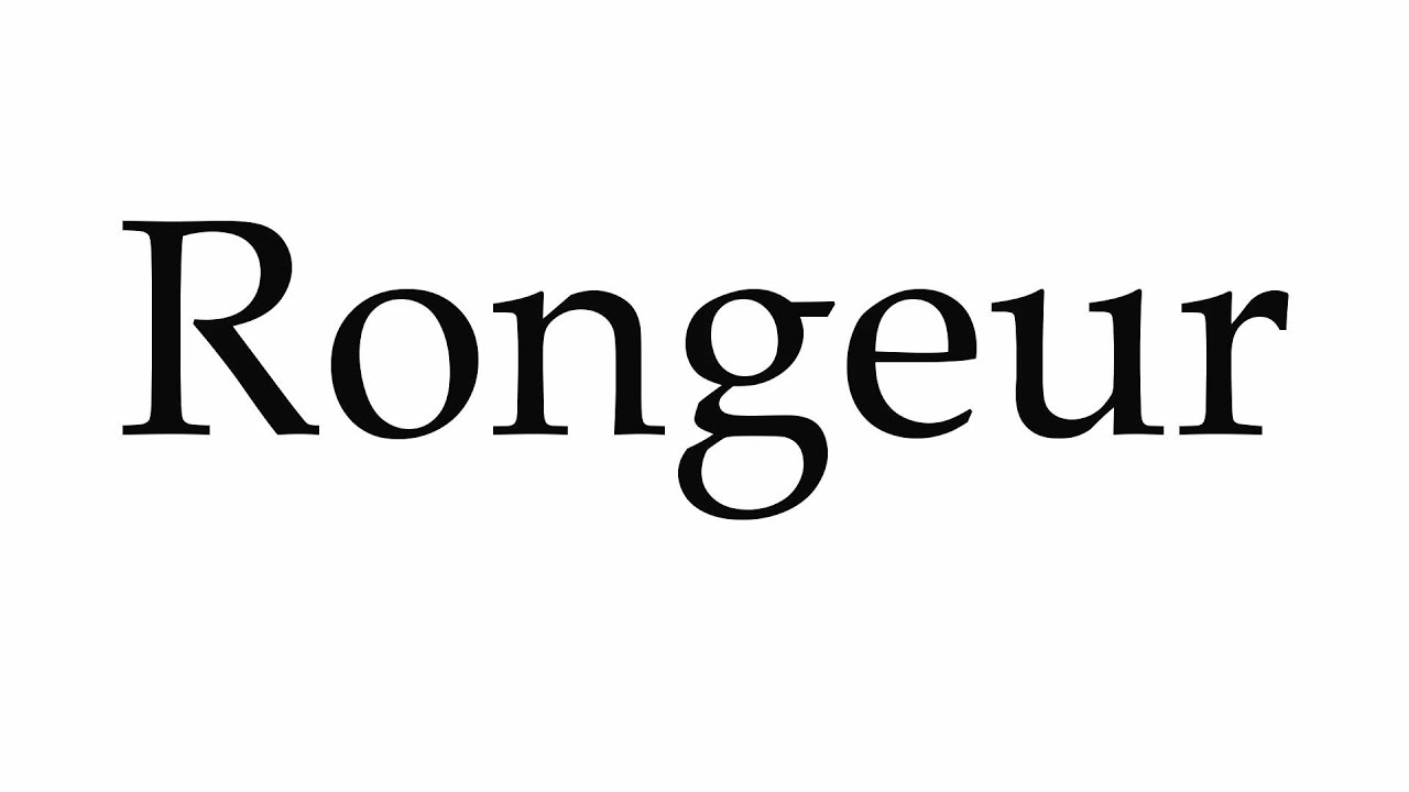 How to Pronounce Rongeur - YouTube