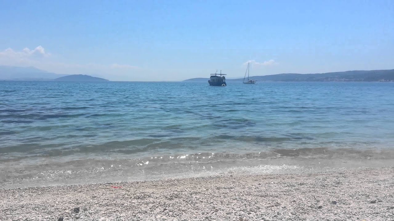 Divulje beach near Trogir - YouTube