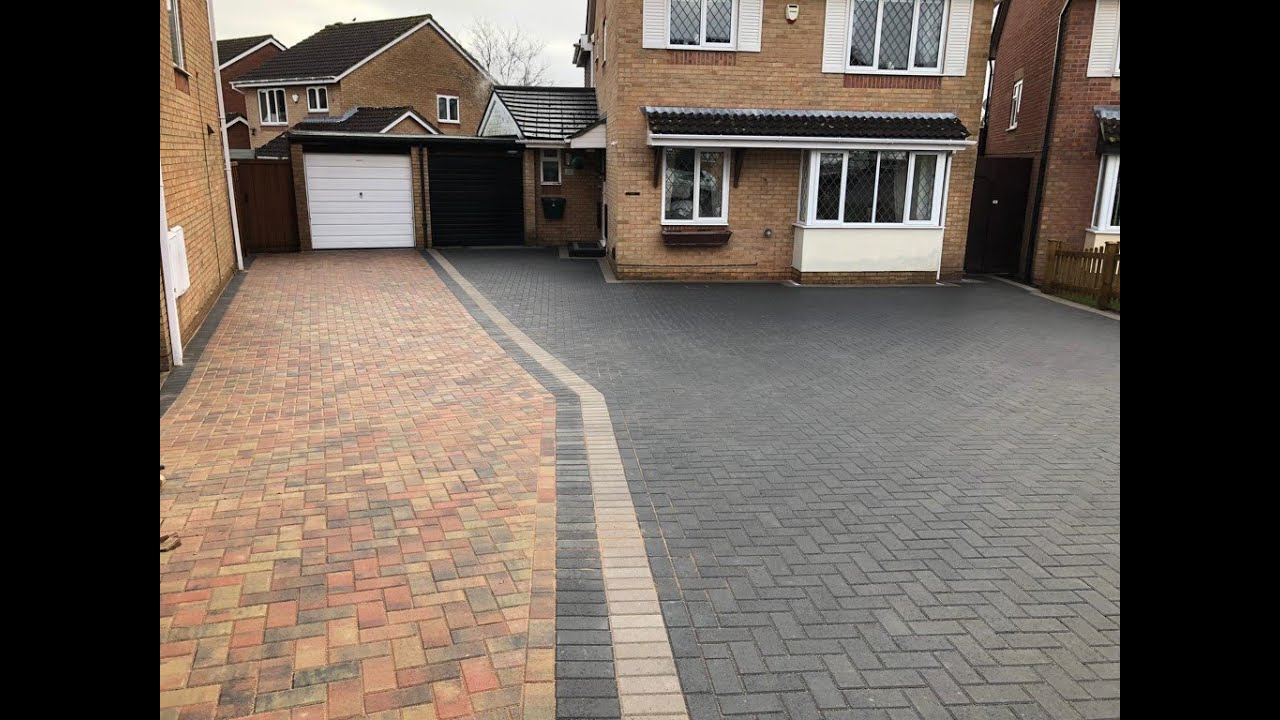 Charcoal and Natural Grey Block Paving Driveway in Bristol - YouTube