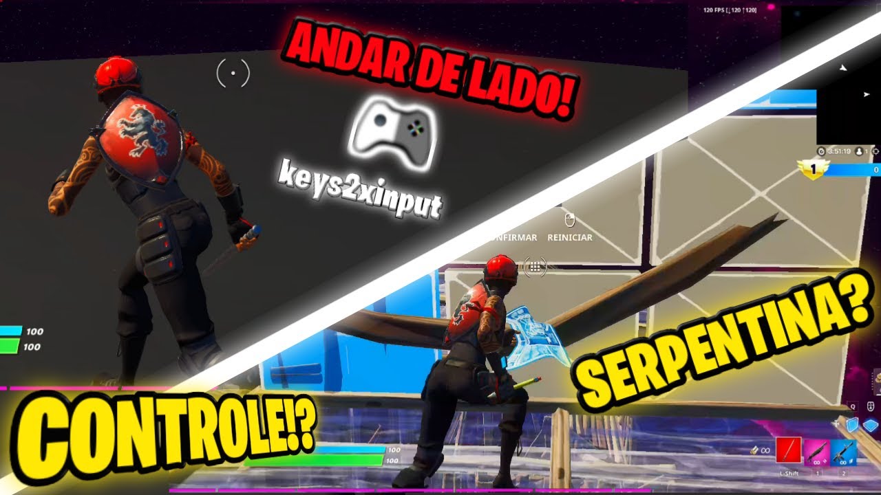 NOVO MÉTODO DE COMO ANDAR DE LADO NO FORTNITE! (SERPENTINA) SEM reWASD ...