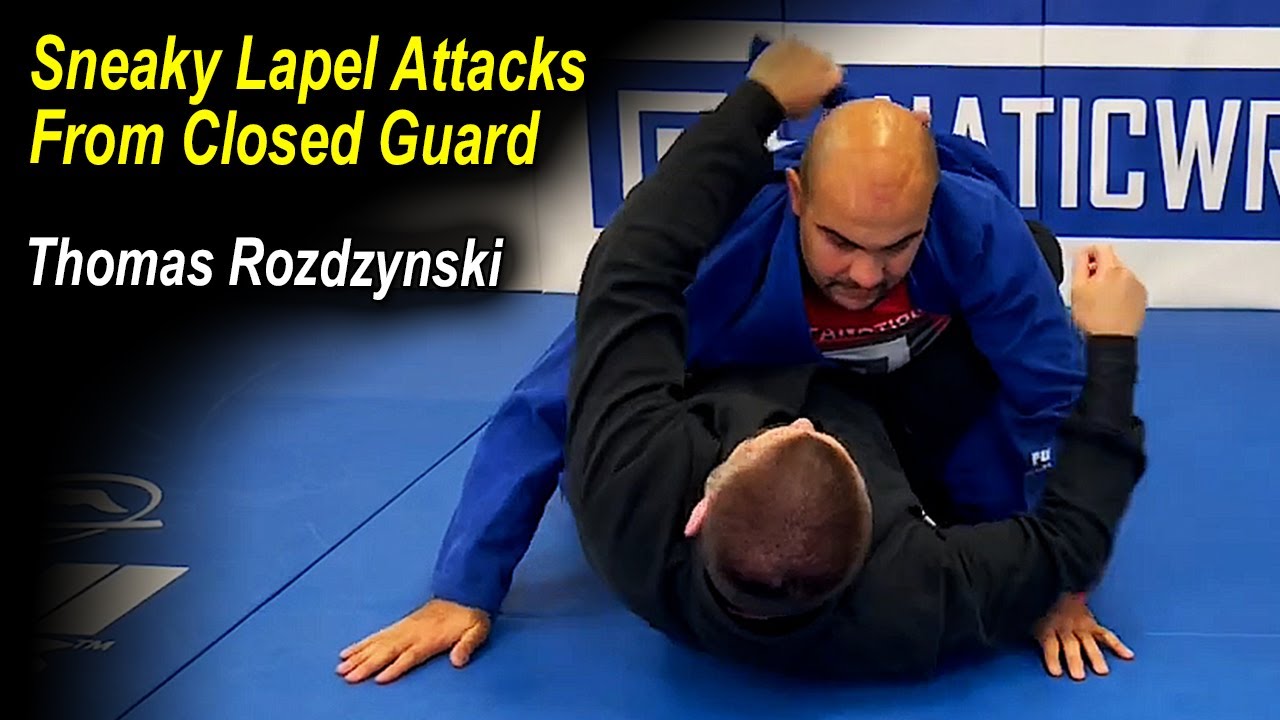 Sneaky Lapel Attacks From Closed Guard by THOMAS RODZYNSKI - YouTube