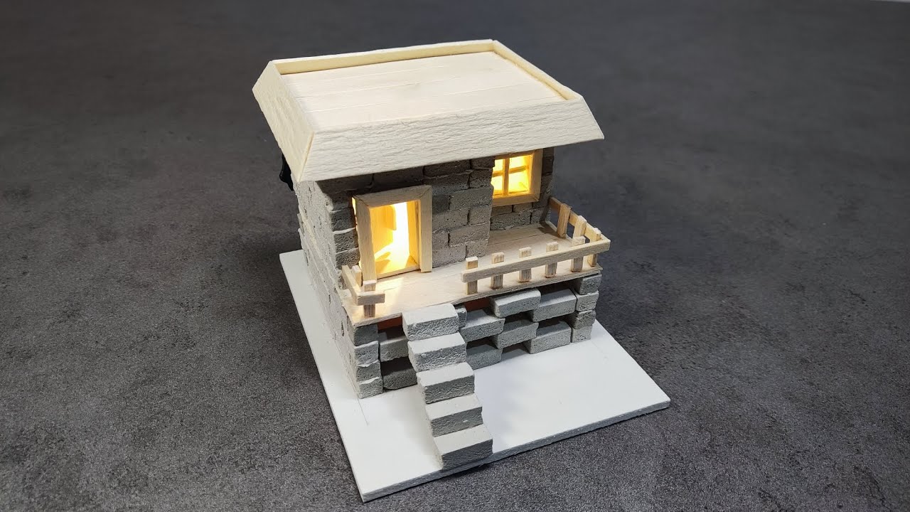 DIY Mini Brick House 🏡 - YouTube