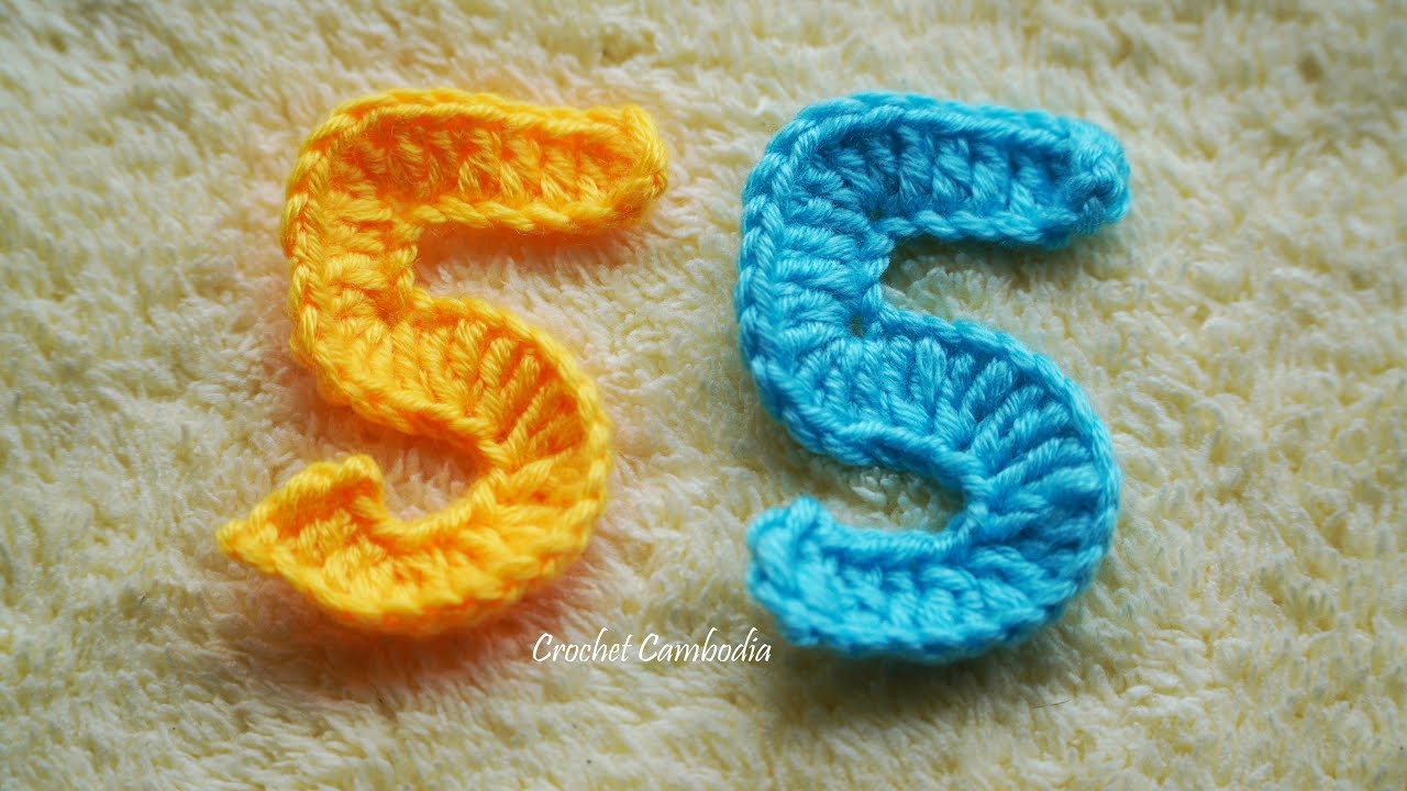 Crochet Number 5, How To Crochet a Number - YouTube
