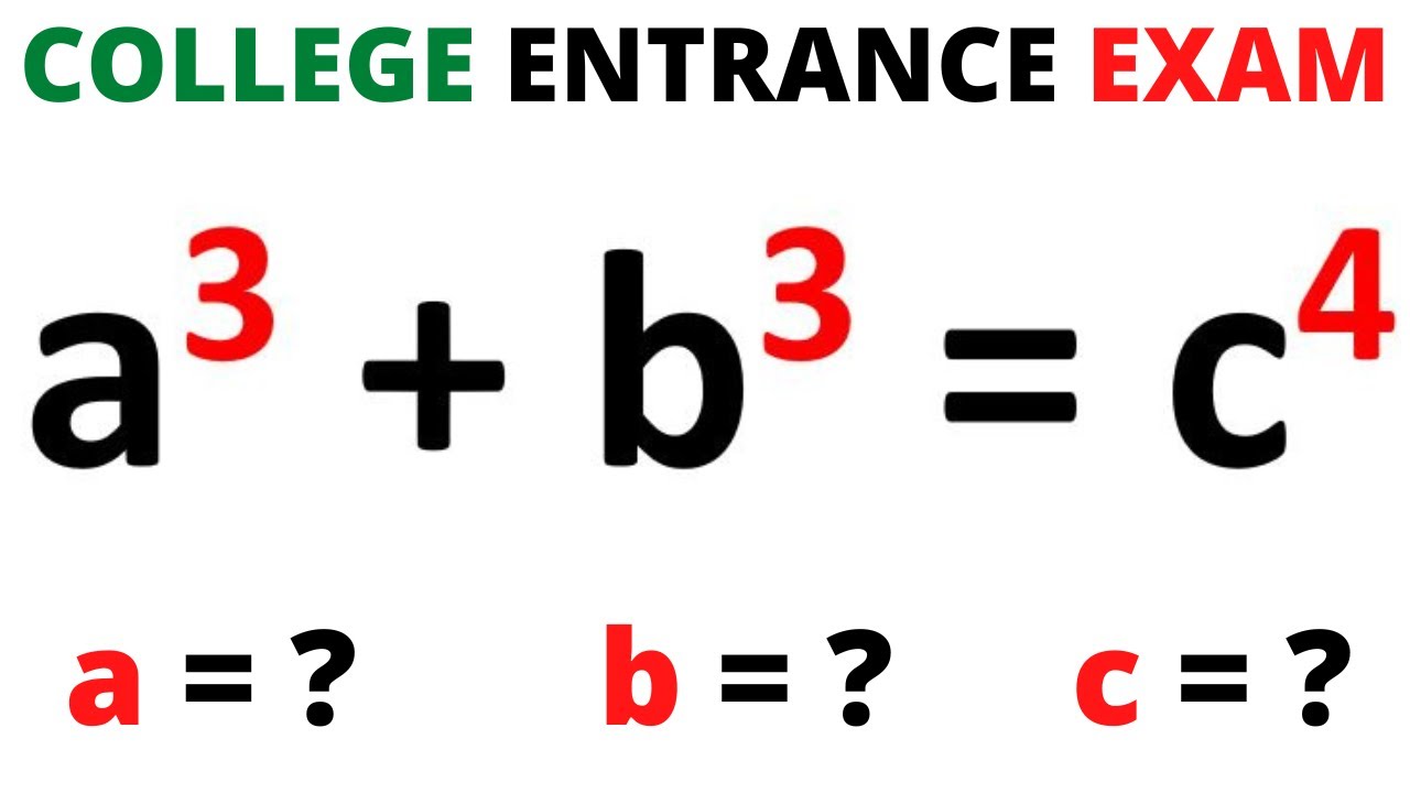 Can You Solve A 3 B 3 C 4 For A B C Remember A B And C Are