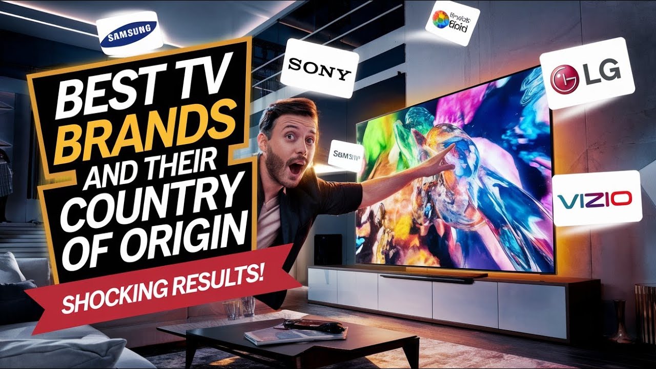 Top TV Brands & Their Country of Origin! Best Smart TVs Ranked 📺 Best ...
