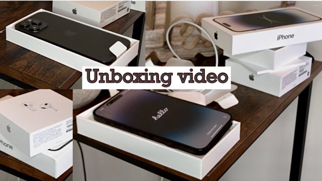 iPhone 14 Pro Max and Airpods 3rd Gen Aesthetic Unboxing ft. Dossier ...