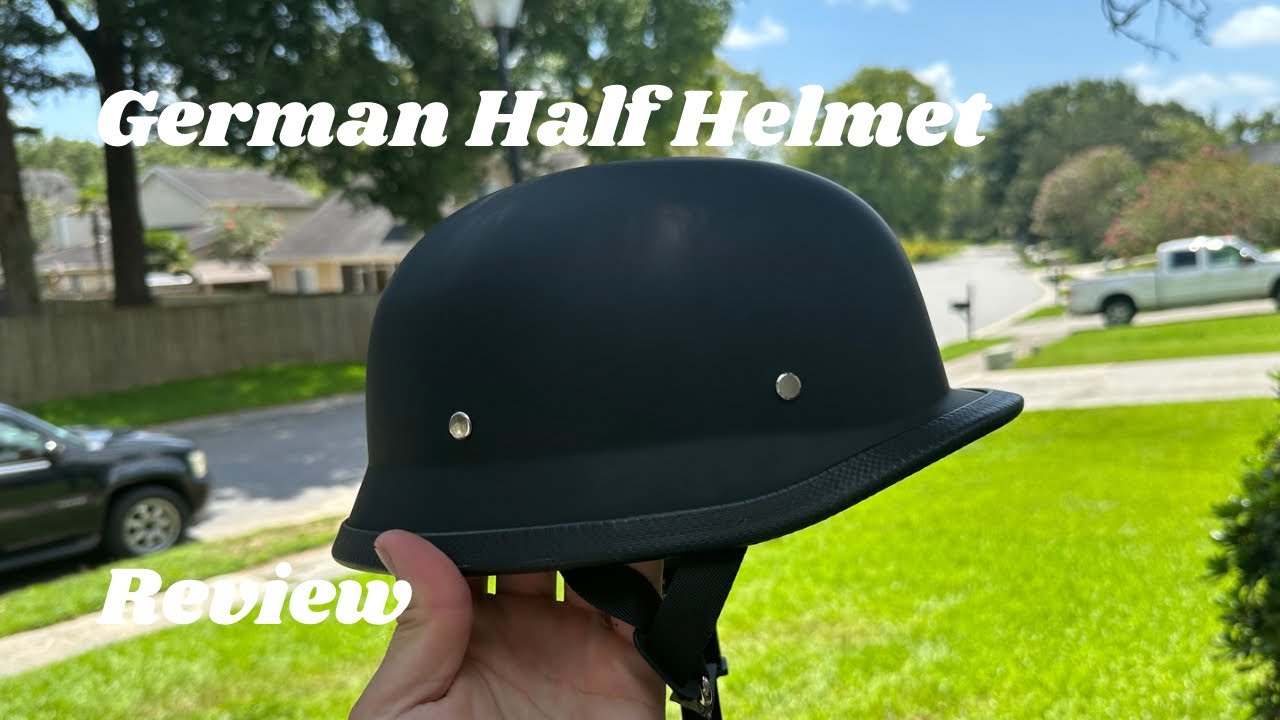 German Half Helmet Review - YouTube
