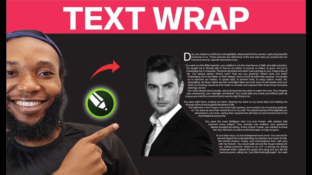 Wrap Text Around Images Like a PRO in CorelDRAW - YouTube