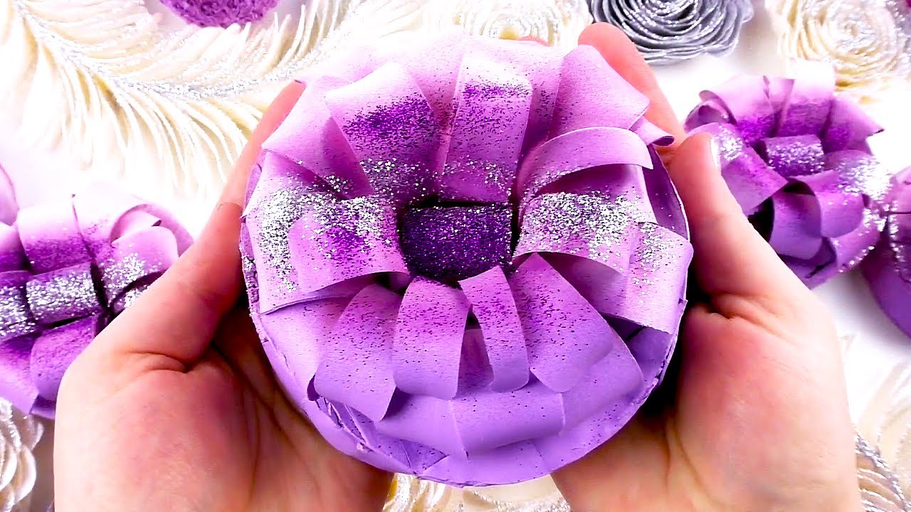 ASMR crushing soap roses, soap boxes with glitter and starch. Oddly ...