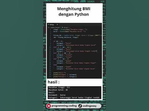 Program Menghitung BMI menggunakan Python - YouTube