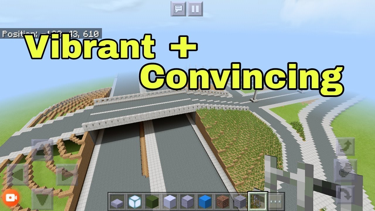Minecraft Cloverleaf - Road Intersection Expressway (Partial Update)#minecraft #minecraftpe ...